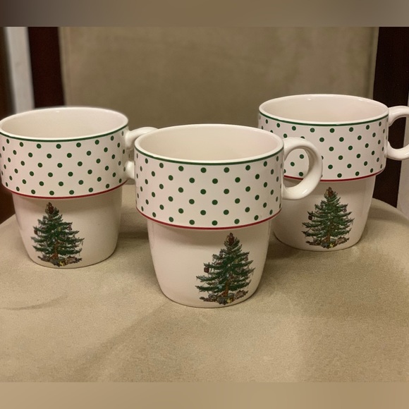 Spode | Dining | Spode Stackable Christmas Mugsset Of 3 | Poshmark